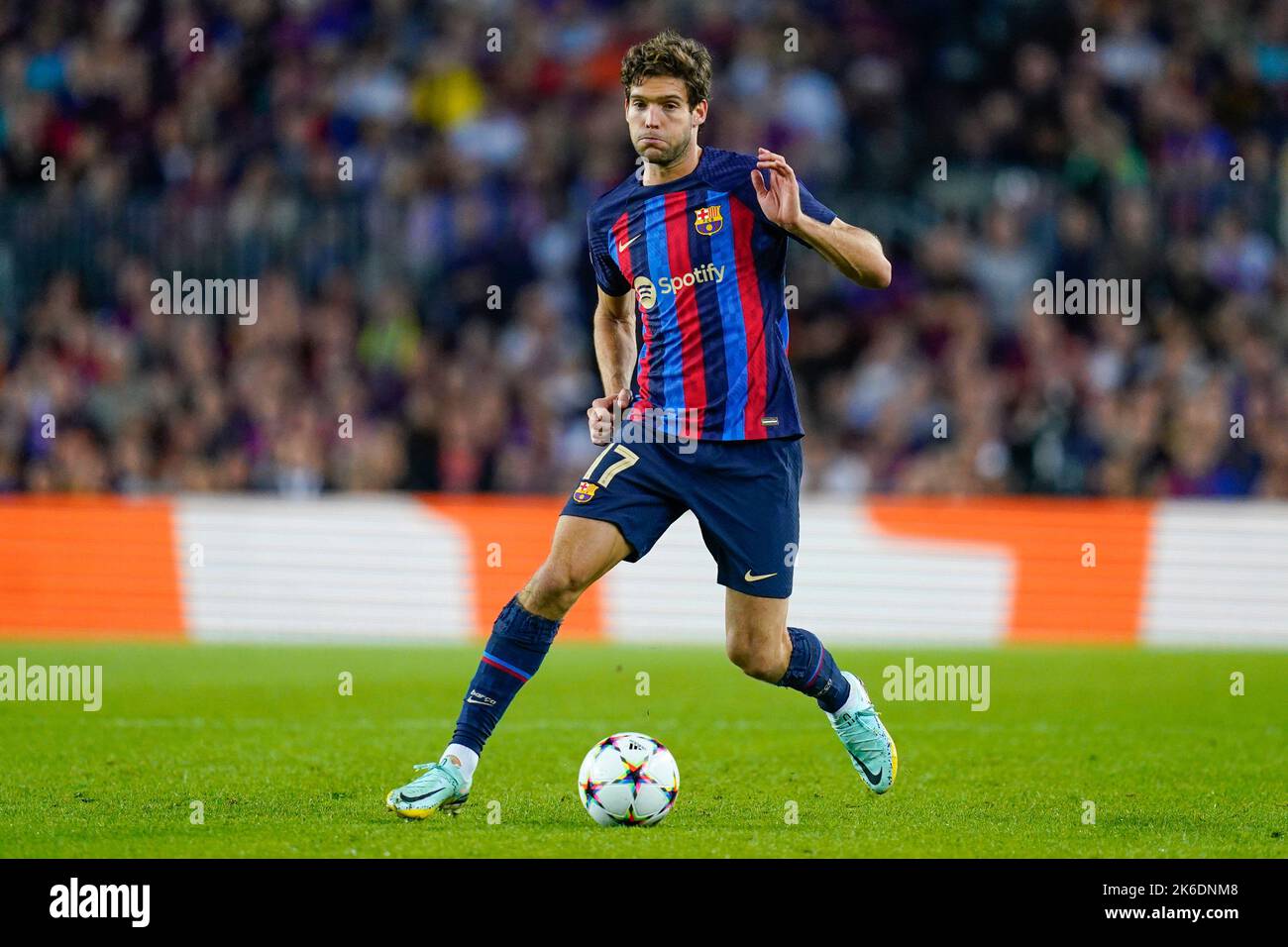 Barcelona, Spain. October 12, 2022, Marcos Alonso of FC Barcelona ...