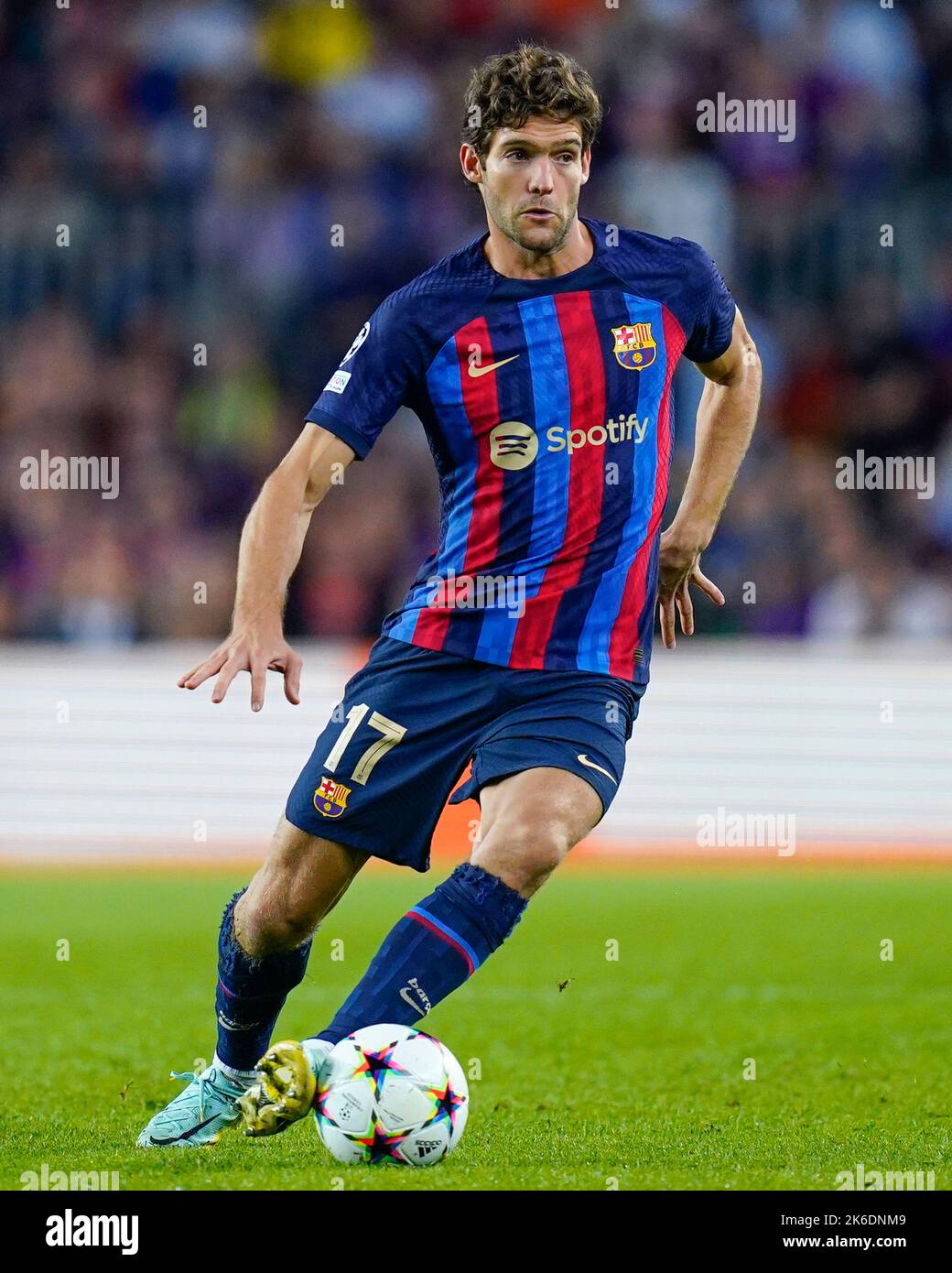 Barcelona, Spain. October 12, 2022, Marcos Alonso of FC Barcelona ...