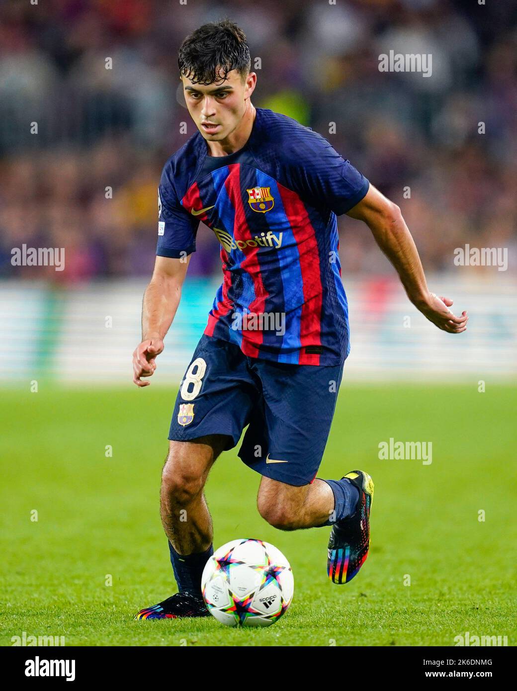 Barcelona, Spain. October 12, 2022, Pedro Gonzalez Pedri of FC Barcelona during the UEFA ...