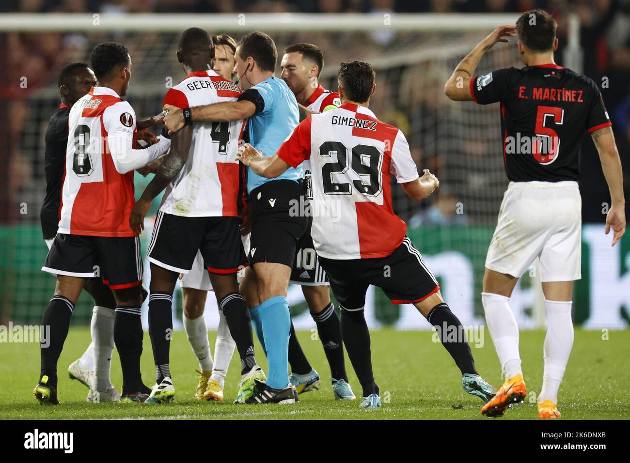 ROTTERDAM - Riot during the UEFA Europa League Group F match between Feyenoord and FC ...