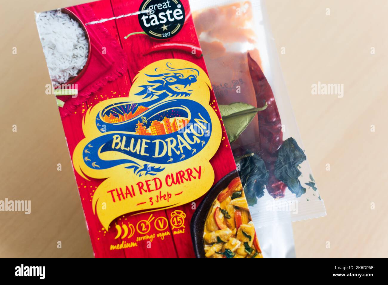 Thai Red Curry making kit by Blue Dragon with individual packaged ...