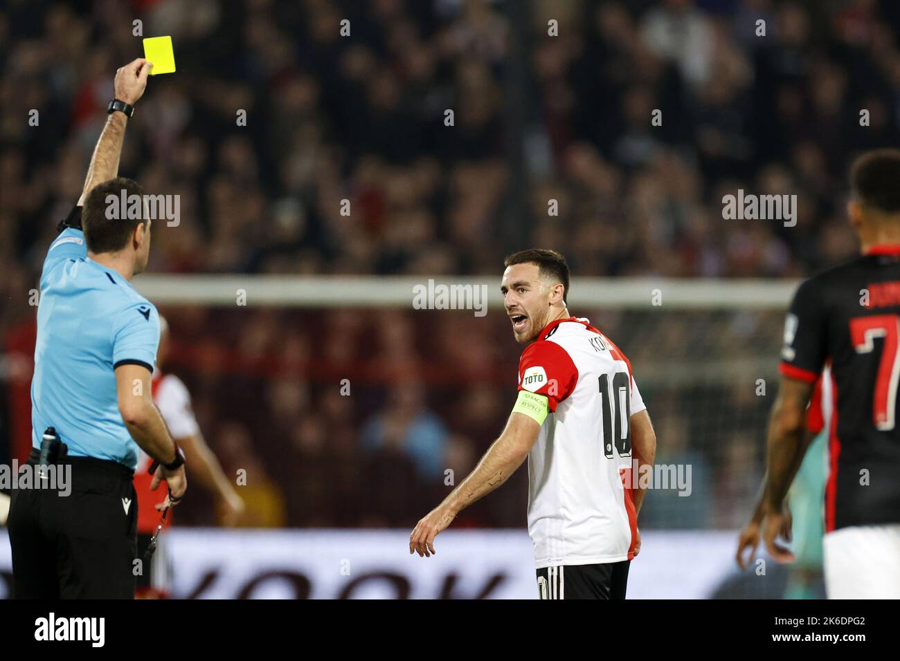 ROTTERDAM - (lr), Referee Rade Obrenovic, Orkun Kokcu of Feyenoord ...