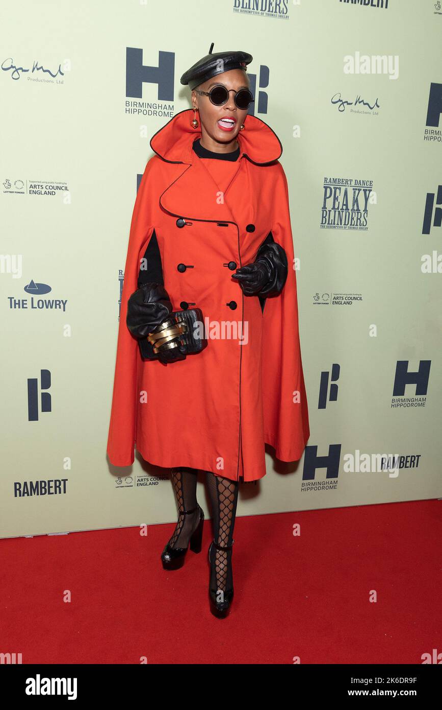 Janelle Monae attending the opening night of Rambert's Peaky Blinders ...