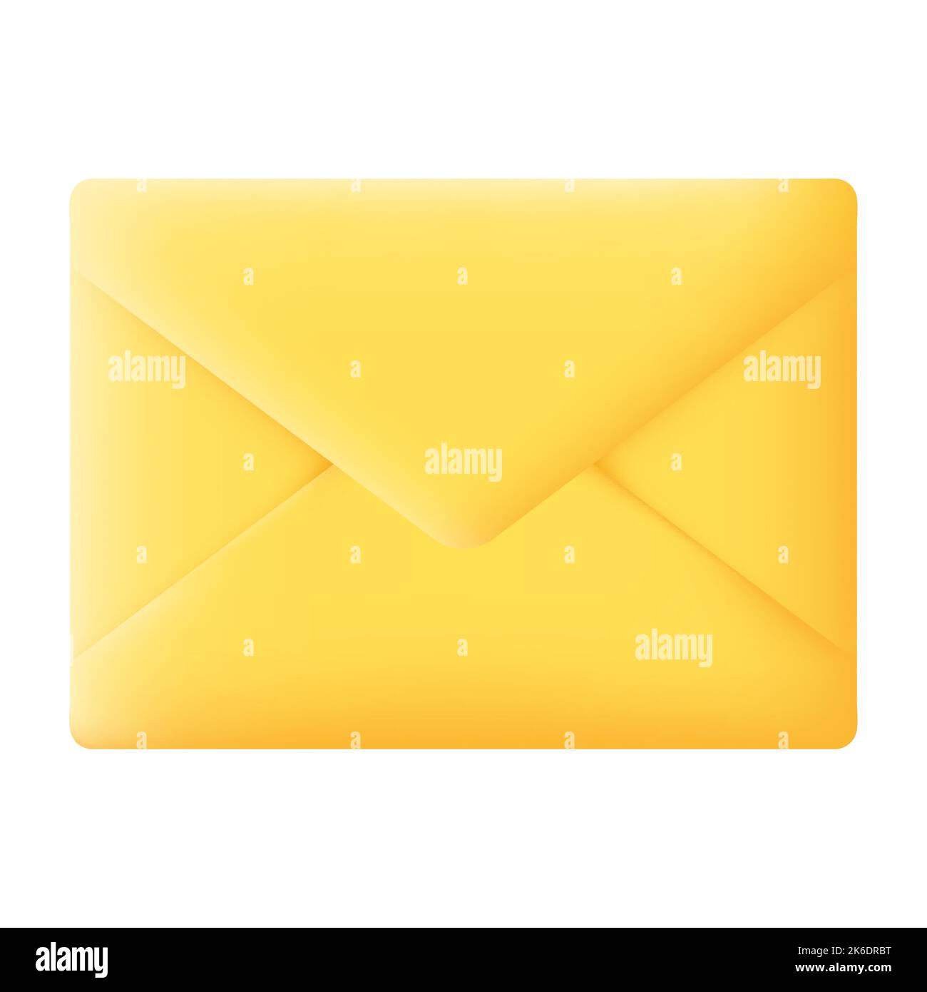 Orange envelope isolated on Stock Vector Images - Alamy