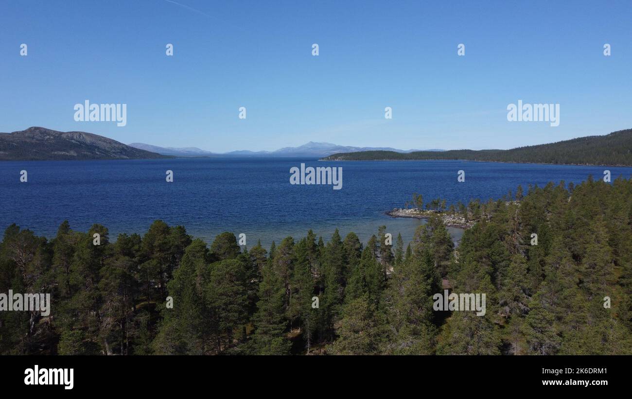 Norway lake aerial shot drone hi-res stock photography and images - Alamy