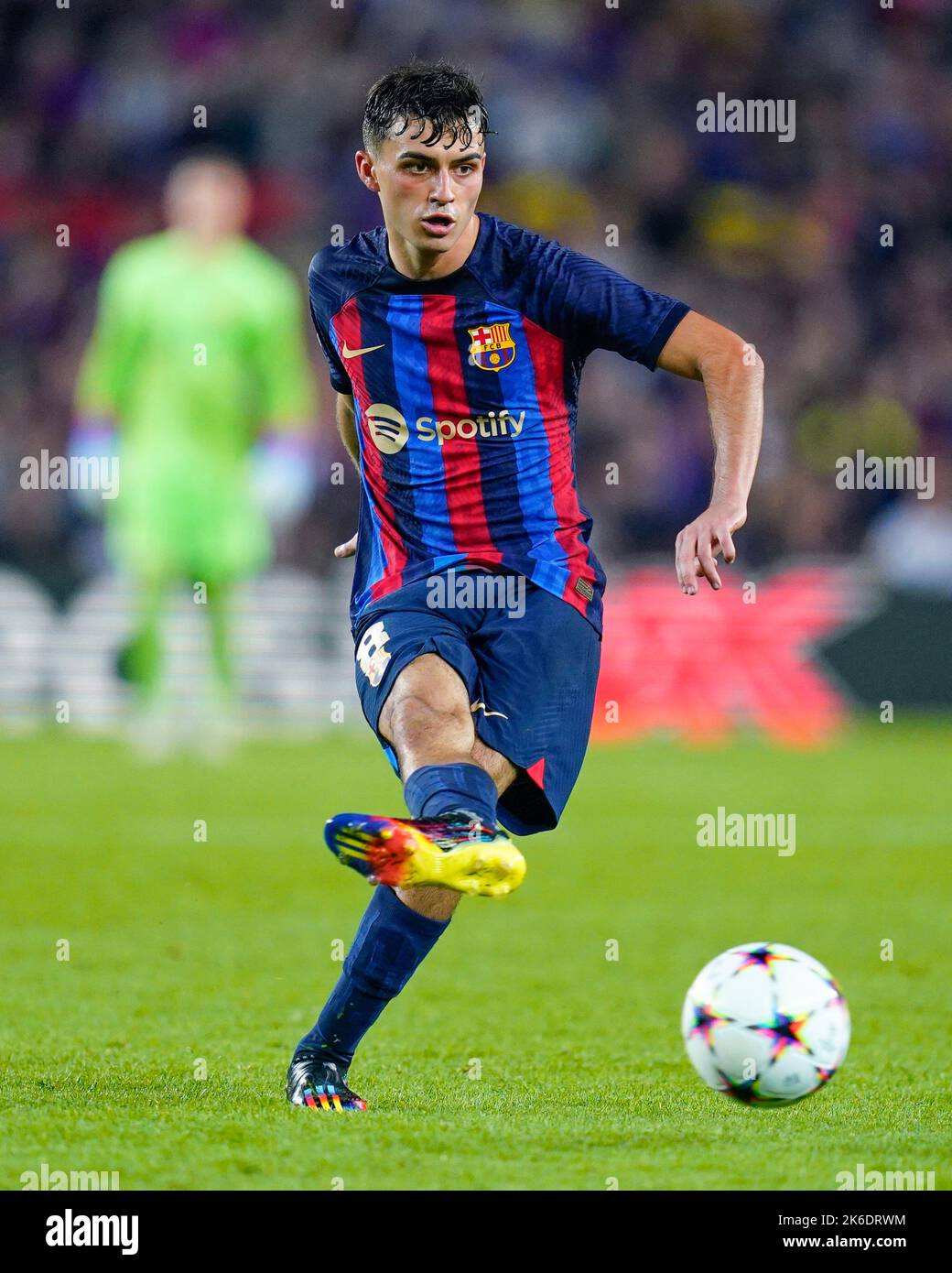 Barcelona, Spain. October 12, 2022, Pedro Gonzalez Pedri of FC Barcelona during the UEFA ...