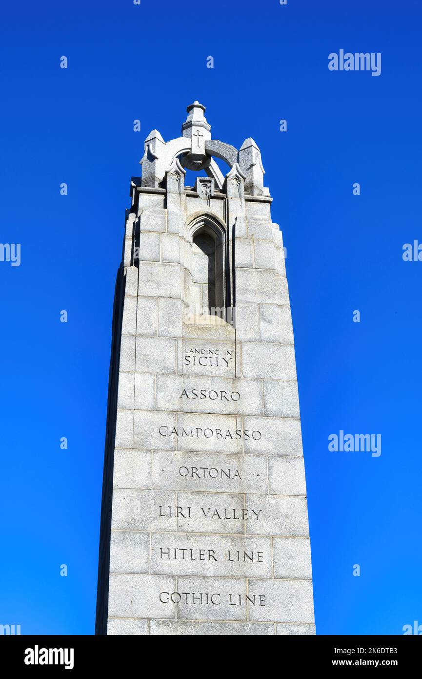 The 48 Highlanders Regimental Memorial in Queen's Park. The monument ...