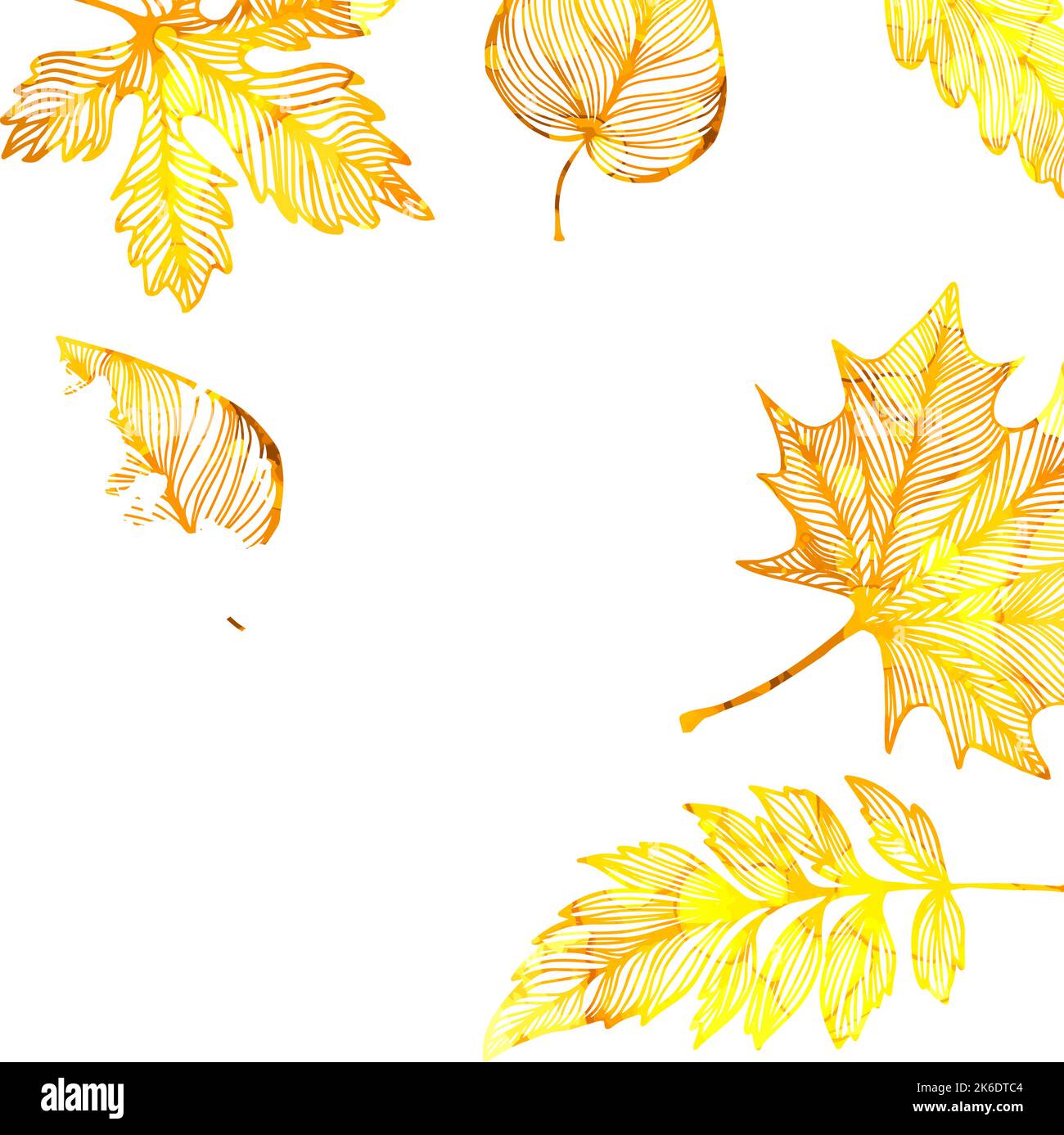 Autumn leaves background. Seamless pattern. Vector illustration. Fall ...