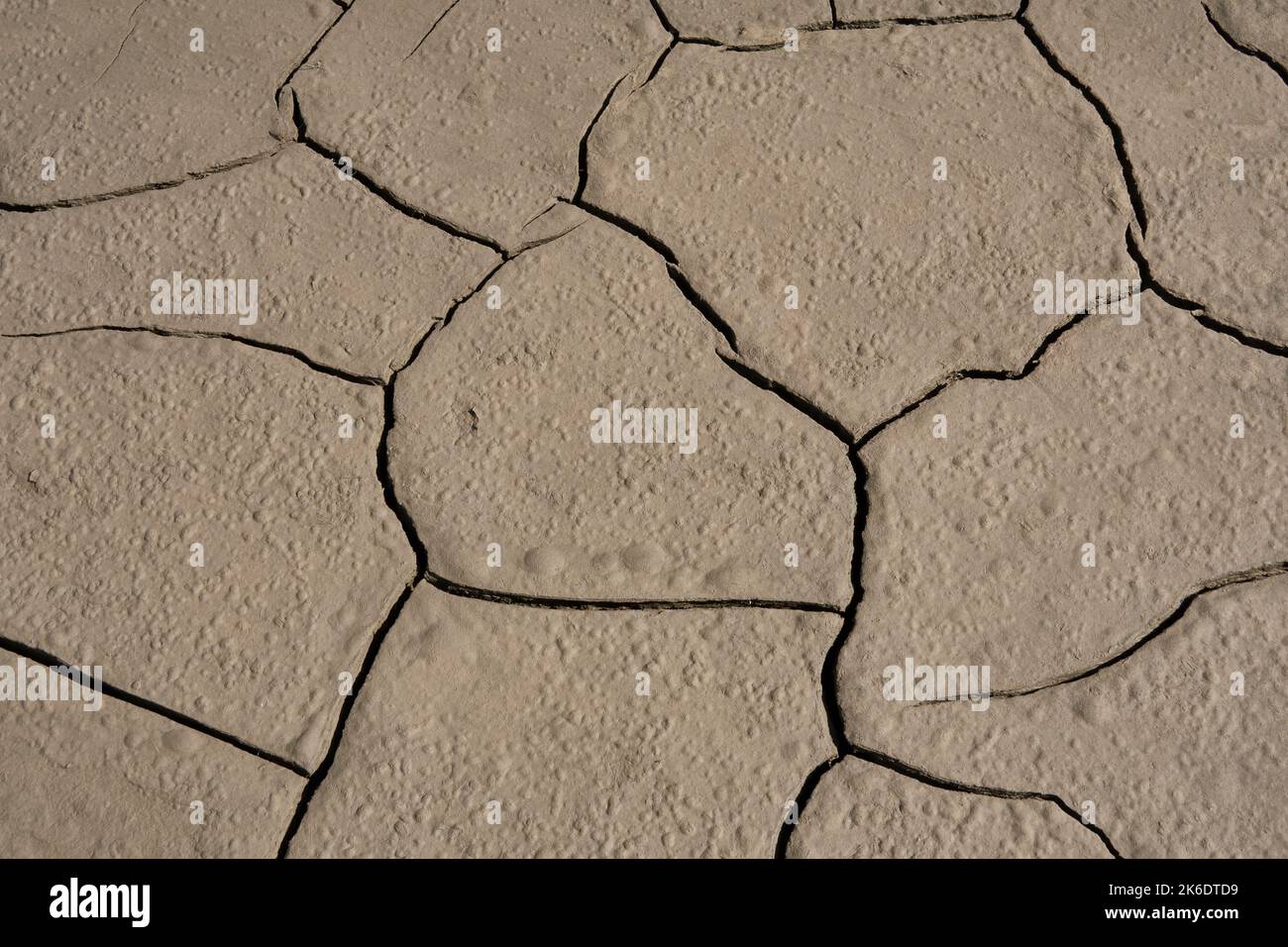 A close up of a dry and cracked riverbed Stock Photo - Alamy