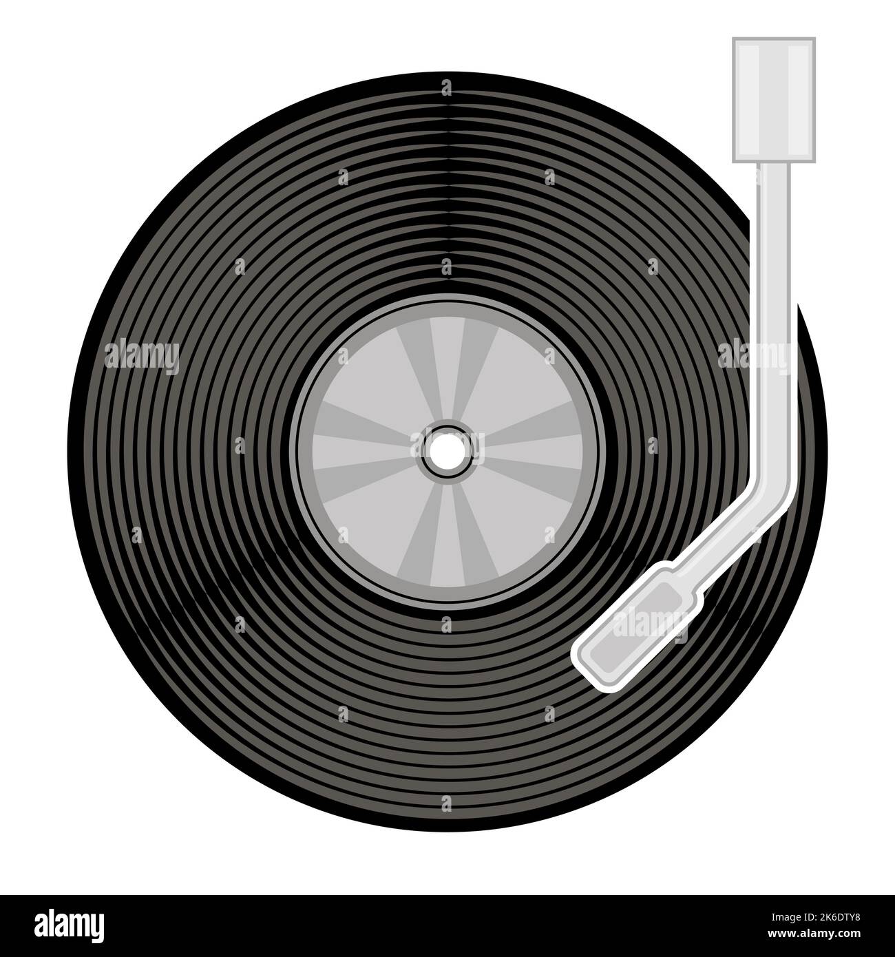 Vinyl plate disc isolated on white background. Music retro icon Stock ...