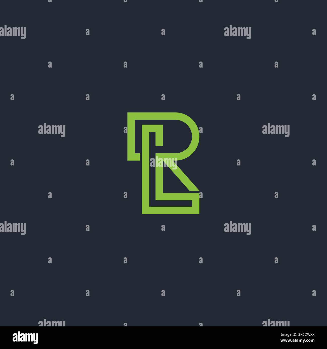 Alphabet Initials logo LR, RL, L and R Stock Vector Image & Art - Alamy