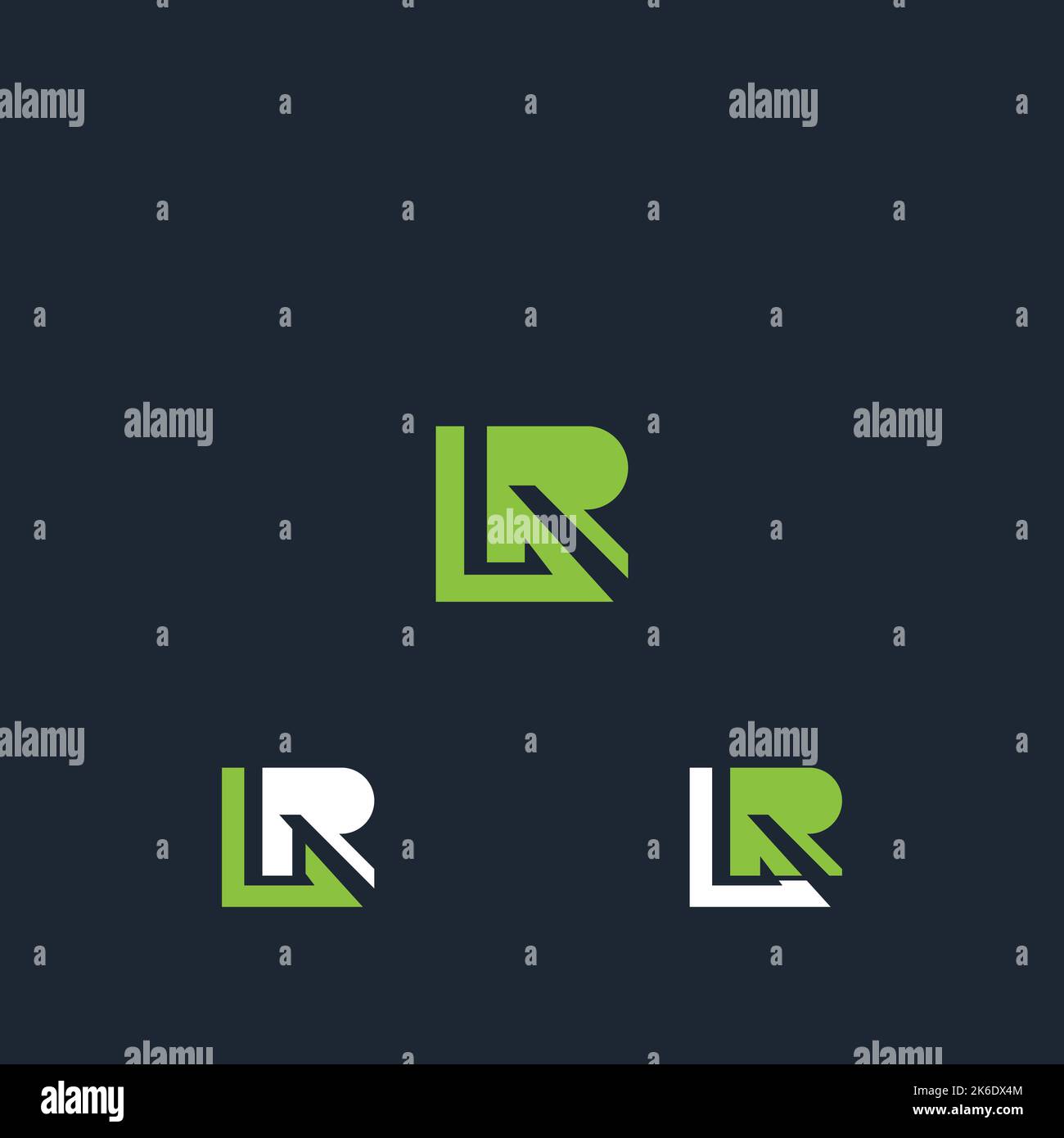 Alphabet Initials logo LR, RL, L and R Stock Vector Image & Art - Alamy
