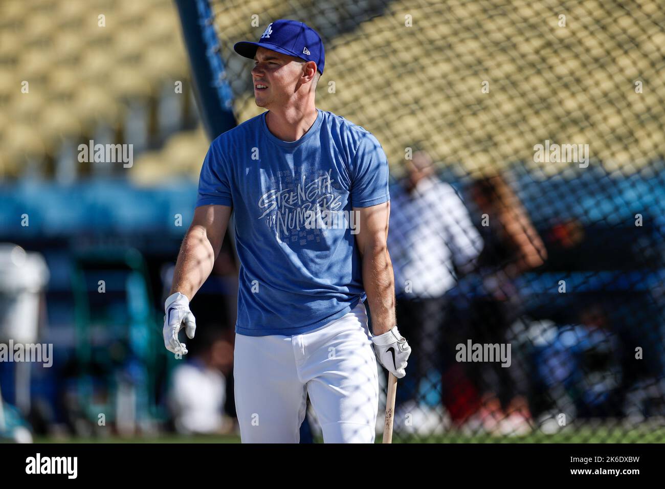 Los Angeles Dodgers catcher Will Smith (16) takes part in batting ...