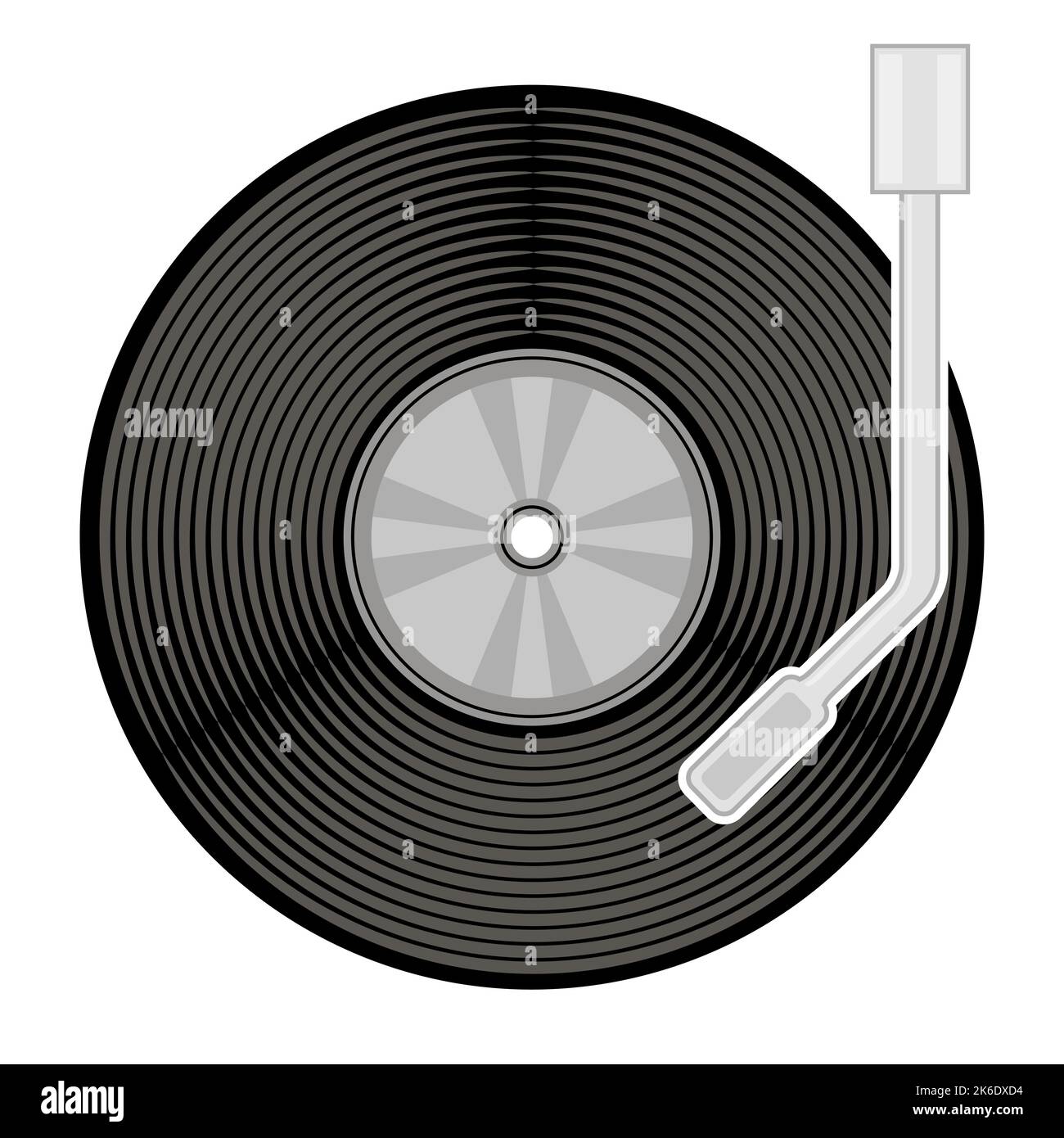 Vinyl plate disc isolated on white background. Music retro icon Stock ...