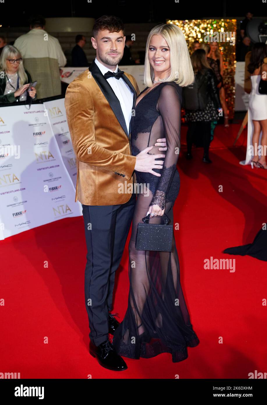 Andrew Le Page and Tasha Ghouri attending the National Television ...