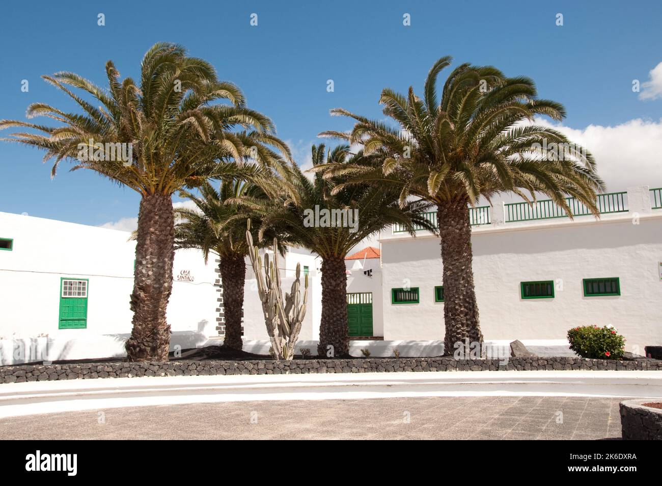 Plaza General Franco, Teguise, Lanzarote, Canary Islands. Teguise was ...