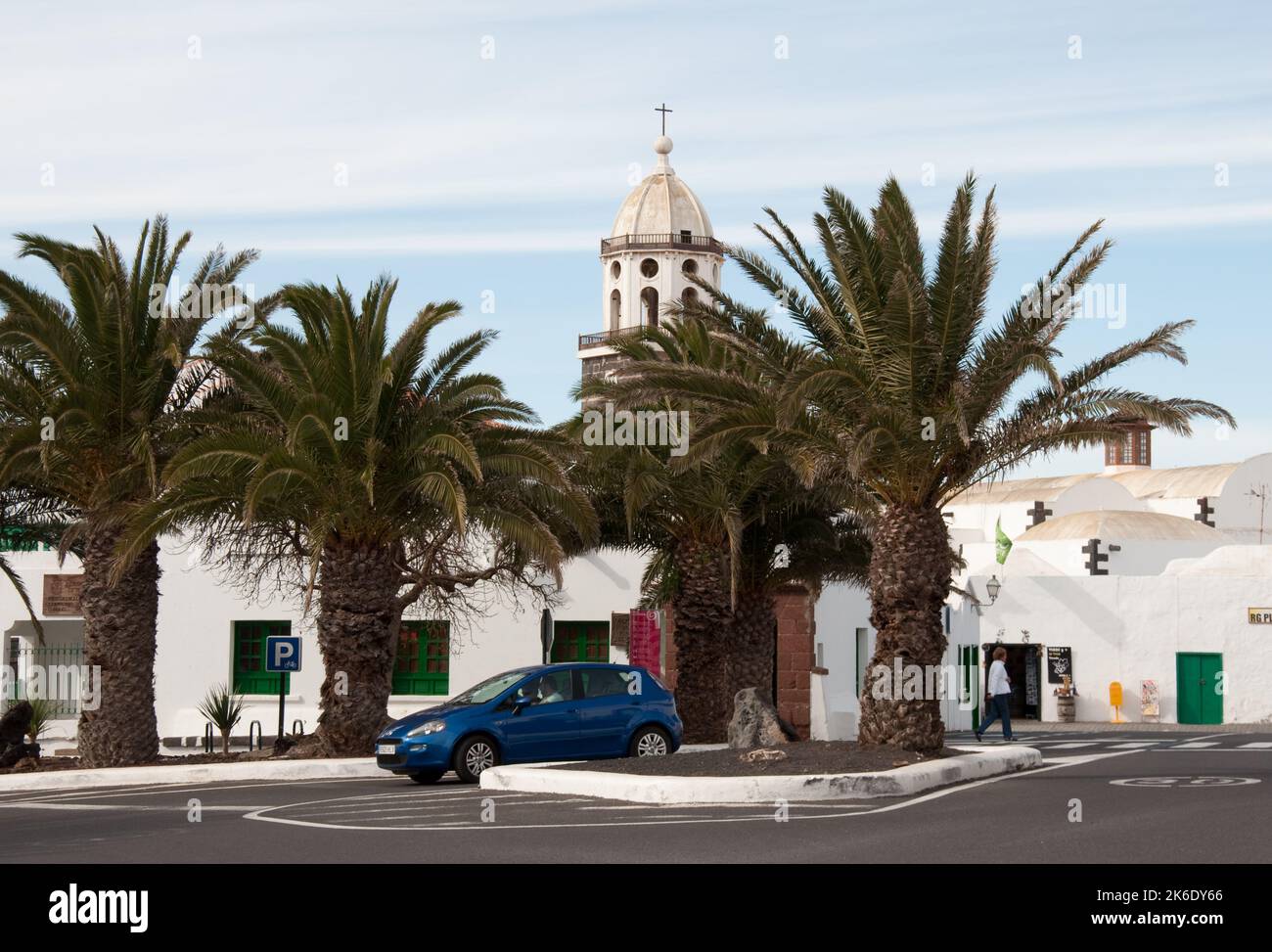 Street Scene, Teguise, Lanzarote, Canary Islands. Teguise was the ...
