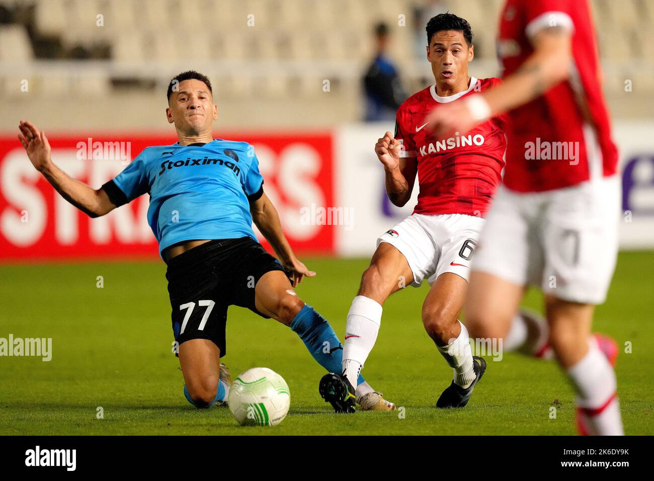 LIMASSOL - (lr) Israel Coll of Apollon Limassol FC, Tijjani Reijnders ...