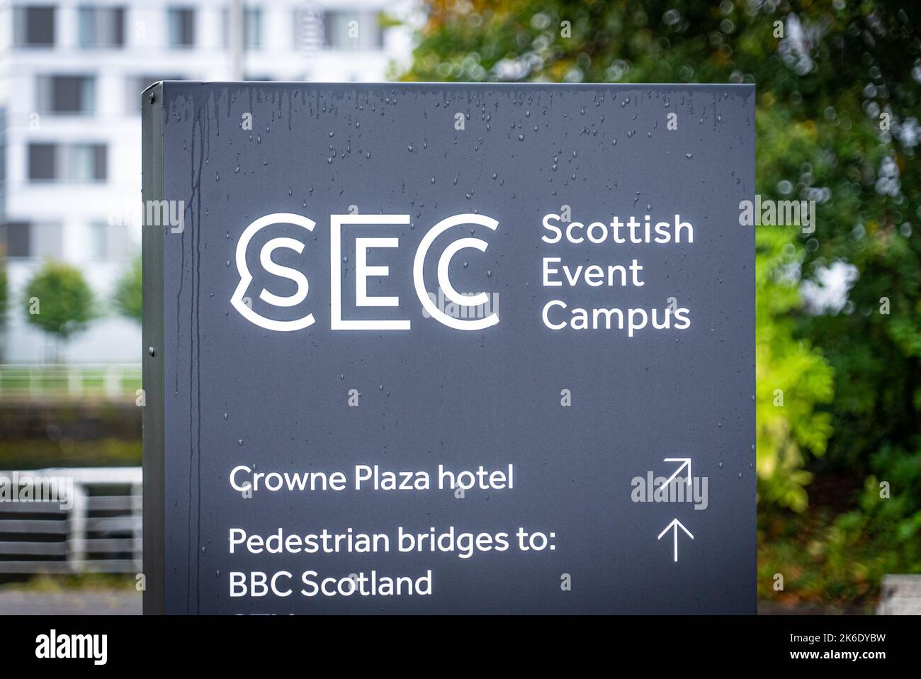 Scottish Event Campus in Glasgow - GLASGOW, SCOTLAND - OCTOBER 4, 2022 ...