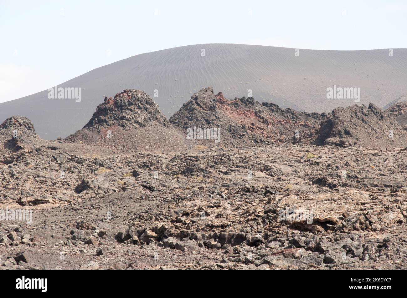 Lunar landscape - Volcanoes, Timanfaya National Park, Lanzarote, Canary ...