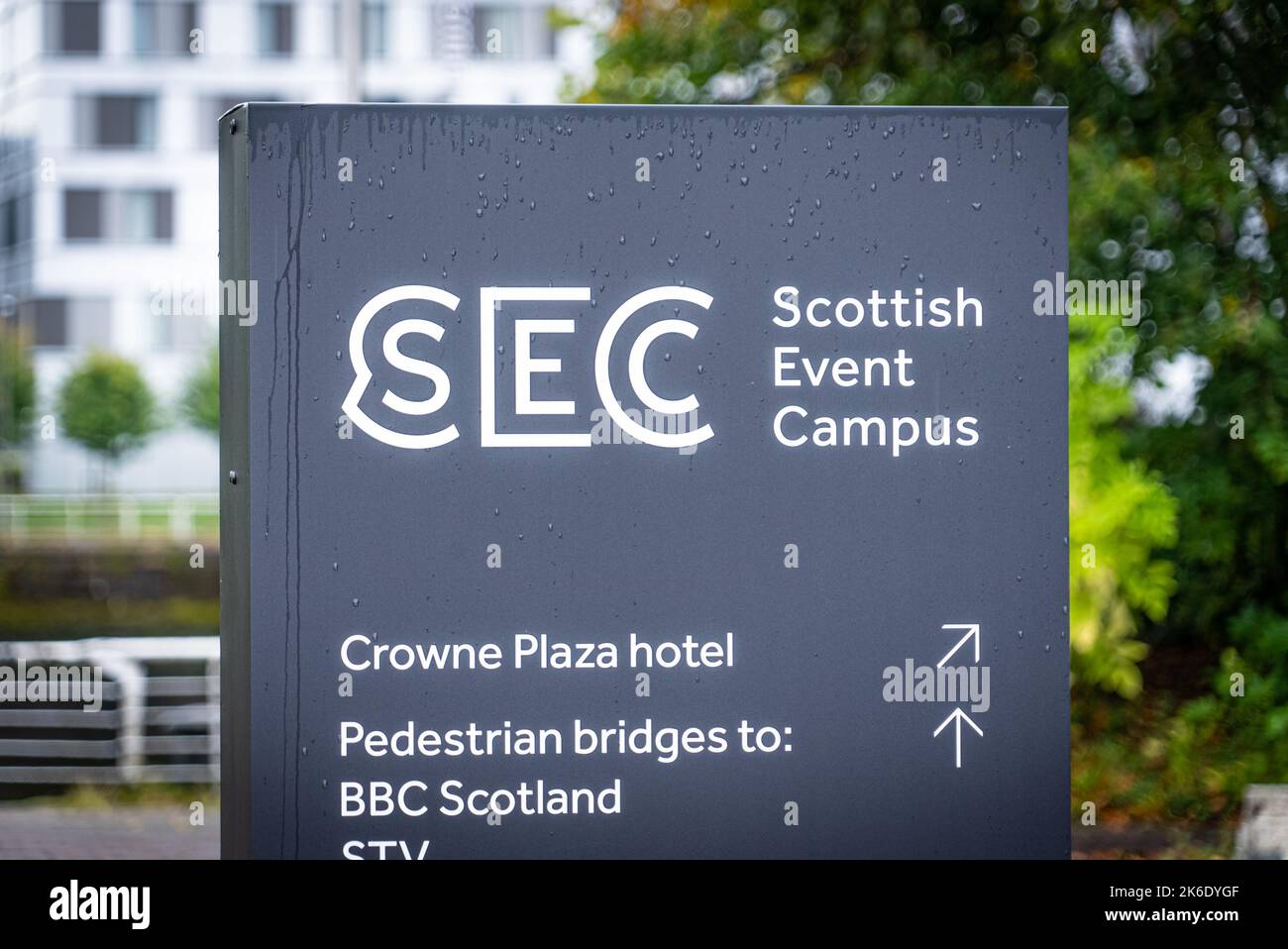 Scottish Event Campus in Glasgow - GLASGOW, SCOTLAND - OCTOBER 4, 2022 ... Scottish Event Campus in Glasgow - GLASGOW, SCOTLAND - OCTOBER 4, 2022 ...