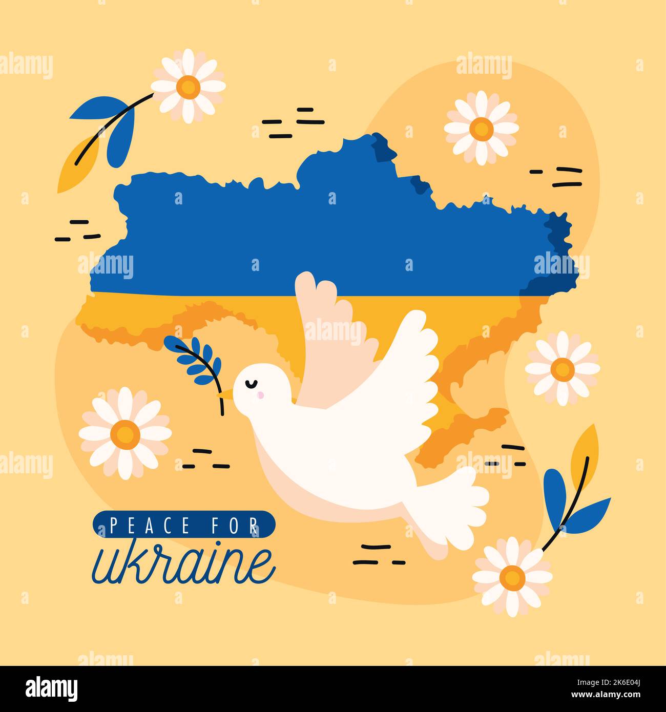 peace for ukraine lettering with dove Stock Vector Image & Art - Alamy