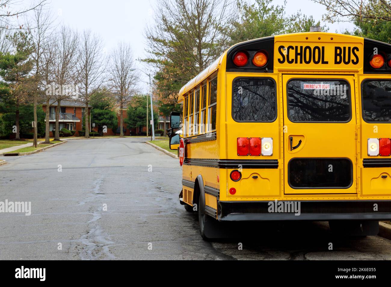 Children are transported to school by traditional school buses which ...