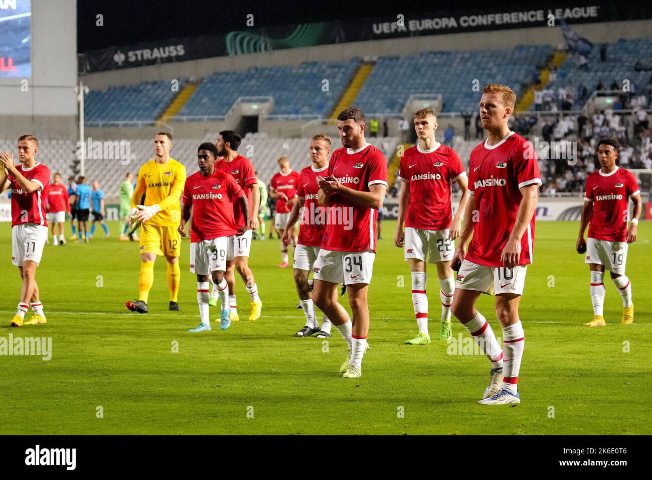 LIMASSOL - AZ Alkmaar players after the UEFA Conference League Group E ...