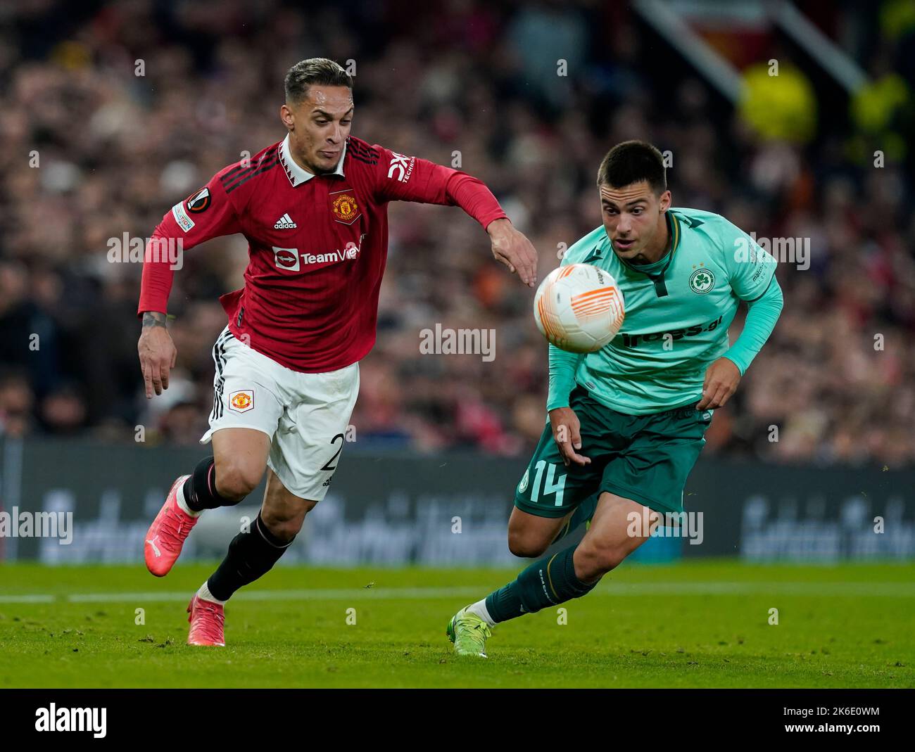 Manchester, England, 12th October 2022. Antony of Manchester United ...