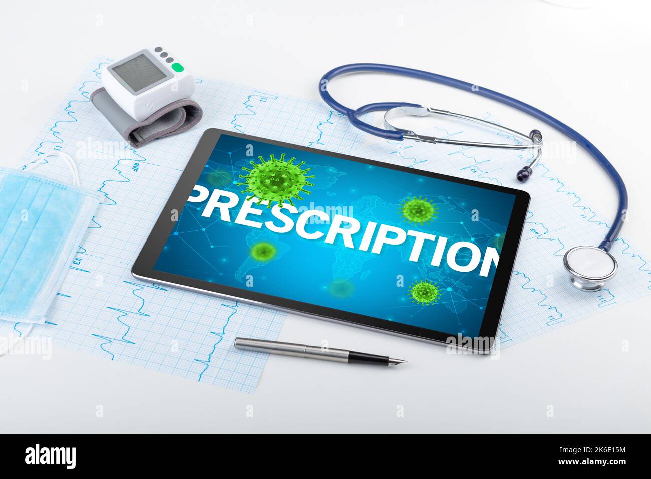 Close-up view of a tablet pc with inscription Stock Photo - Alamy