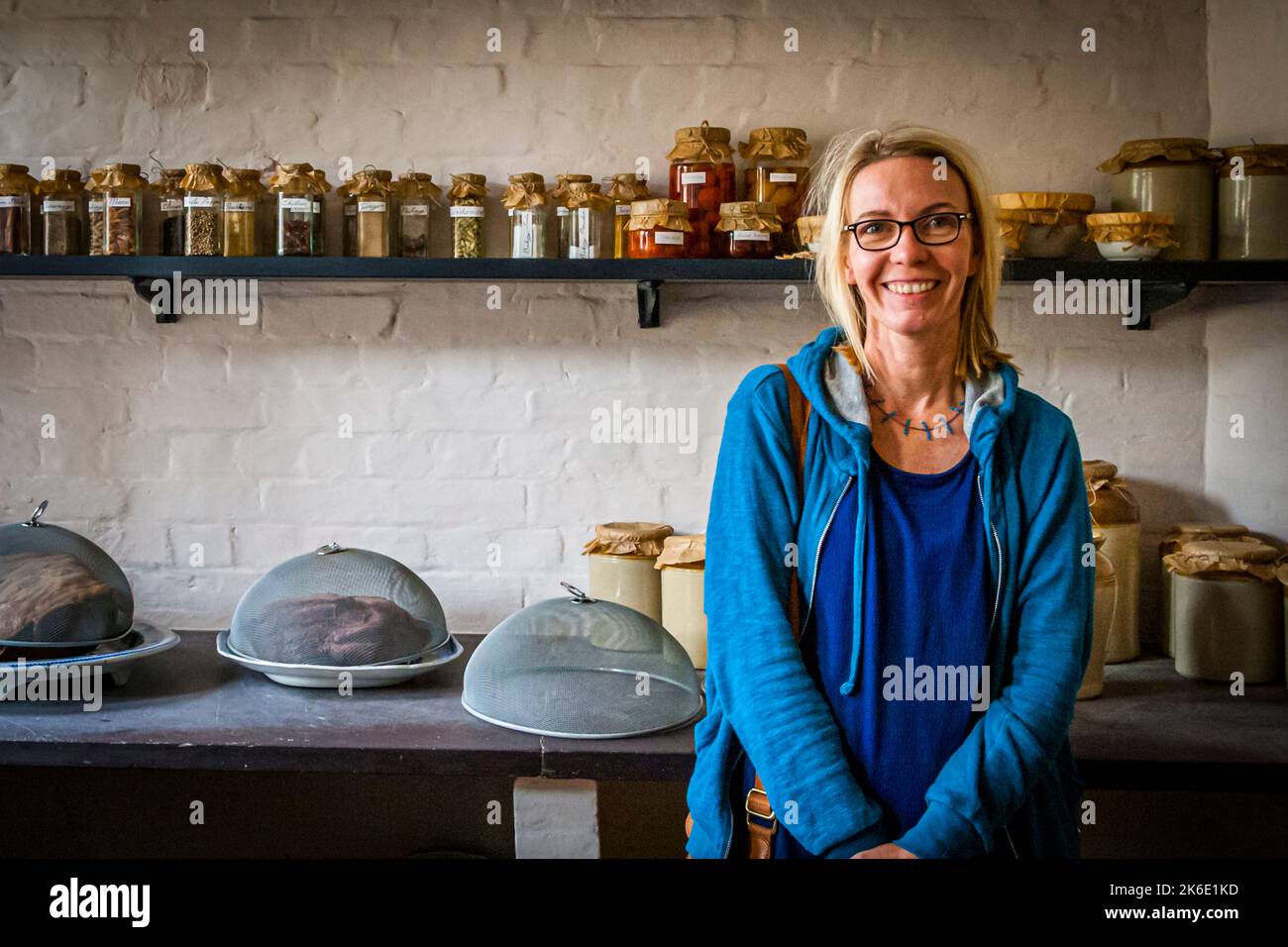 Food editor and UK fan Angela Berg in the kitchen at Audleys End. The ...