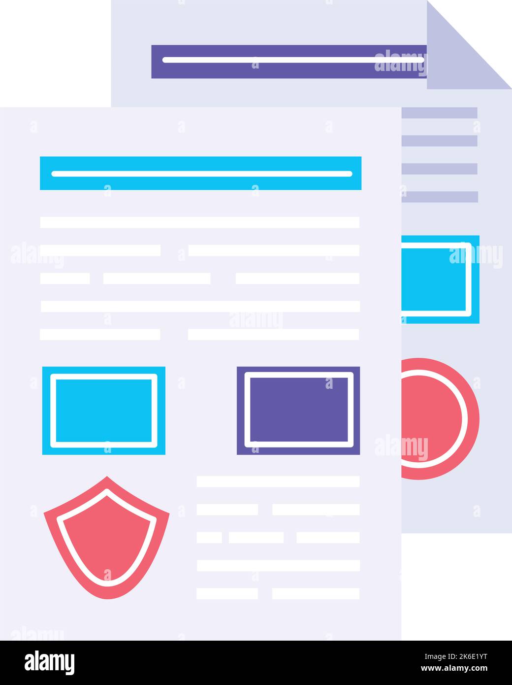 security document file paper icon Stock Vector Image & Art - Alamy