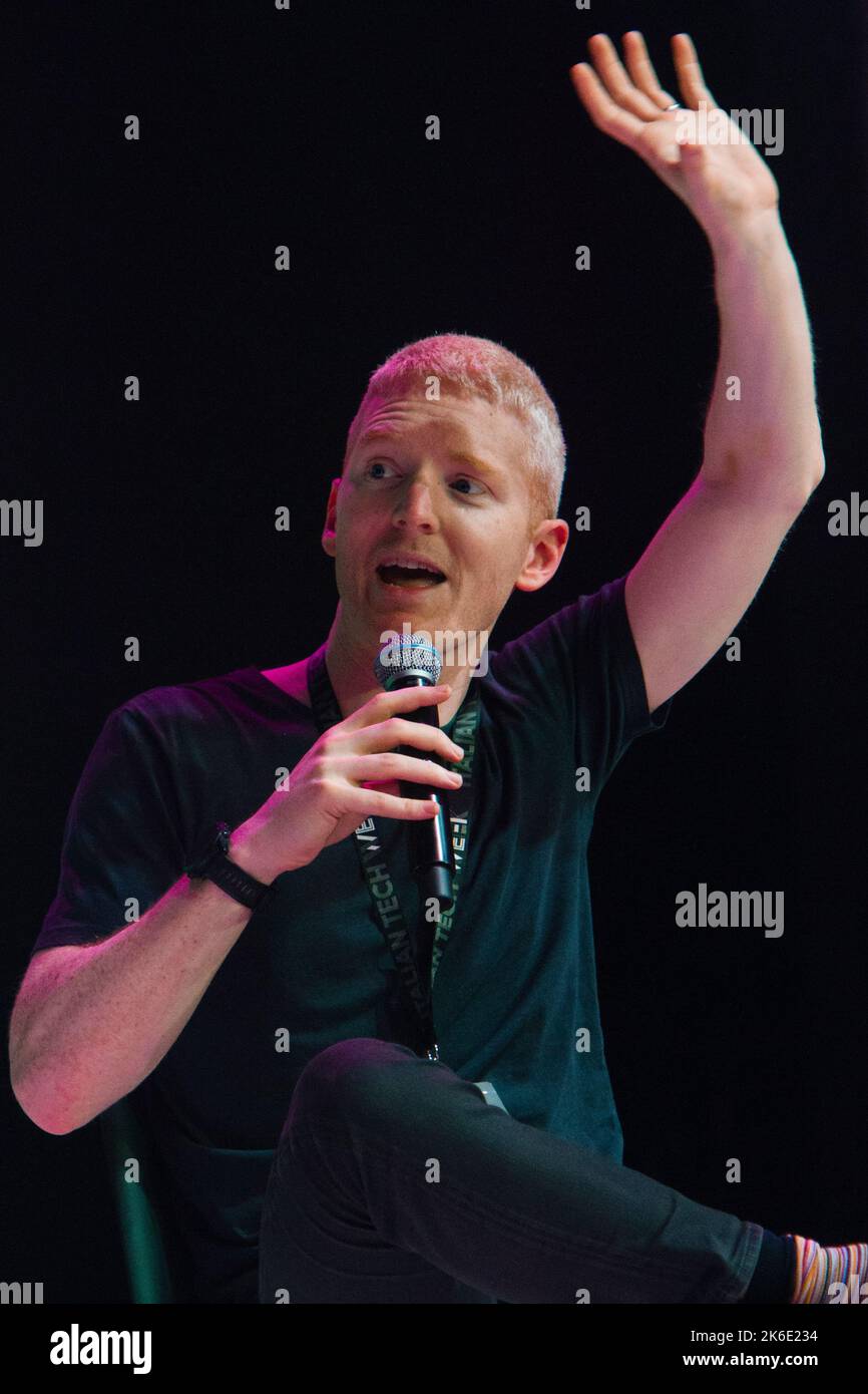 Torino, Italy. 30th September 2022. Patrick Collison, CEO and founder ...
