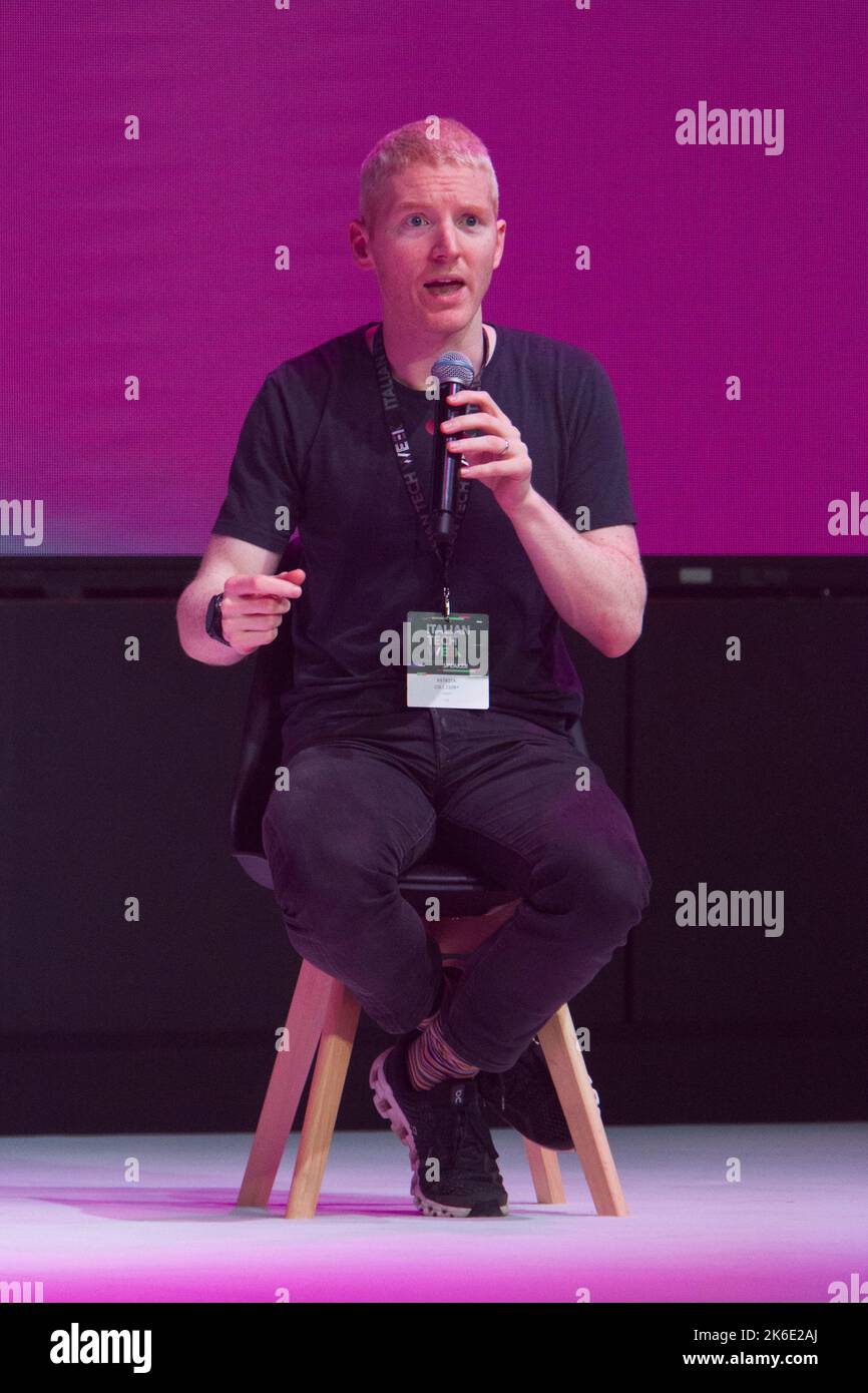 Torino, Italy. 30th September 2022. Patrick Collison, CEO and founder ...
