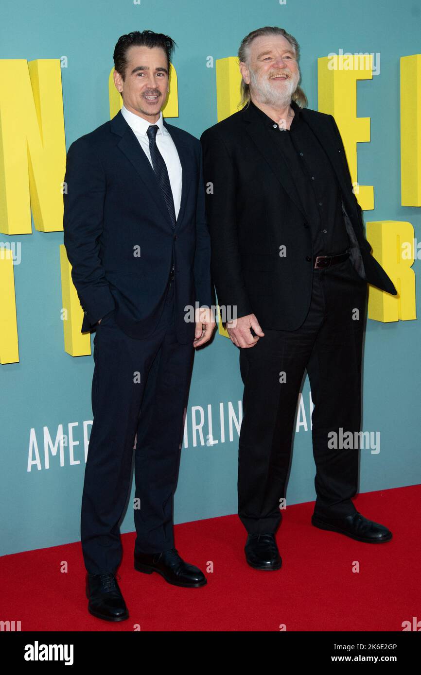 Colin Farrell and Brendan Gleeson attending The Banshees of Inisherin ...