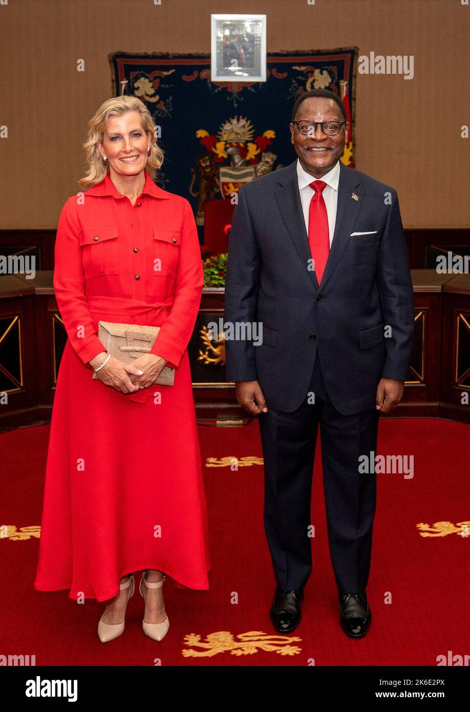 The Countess of Wessex with the President of Malawi Dr Lazarus McCarthy ...