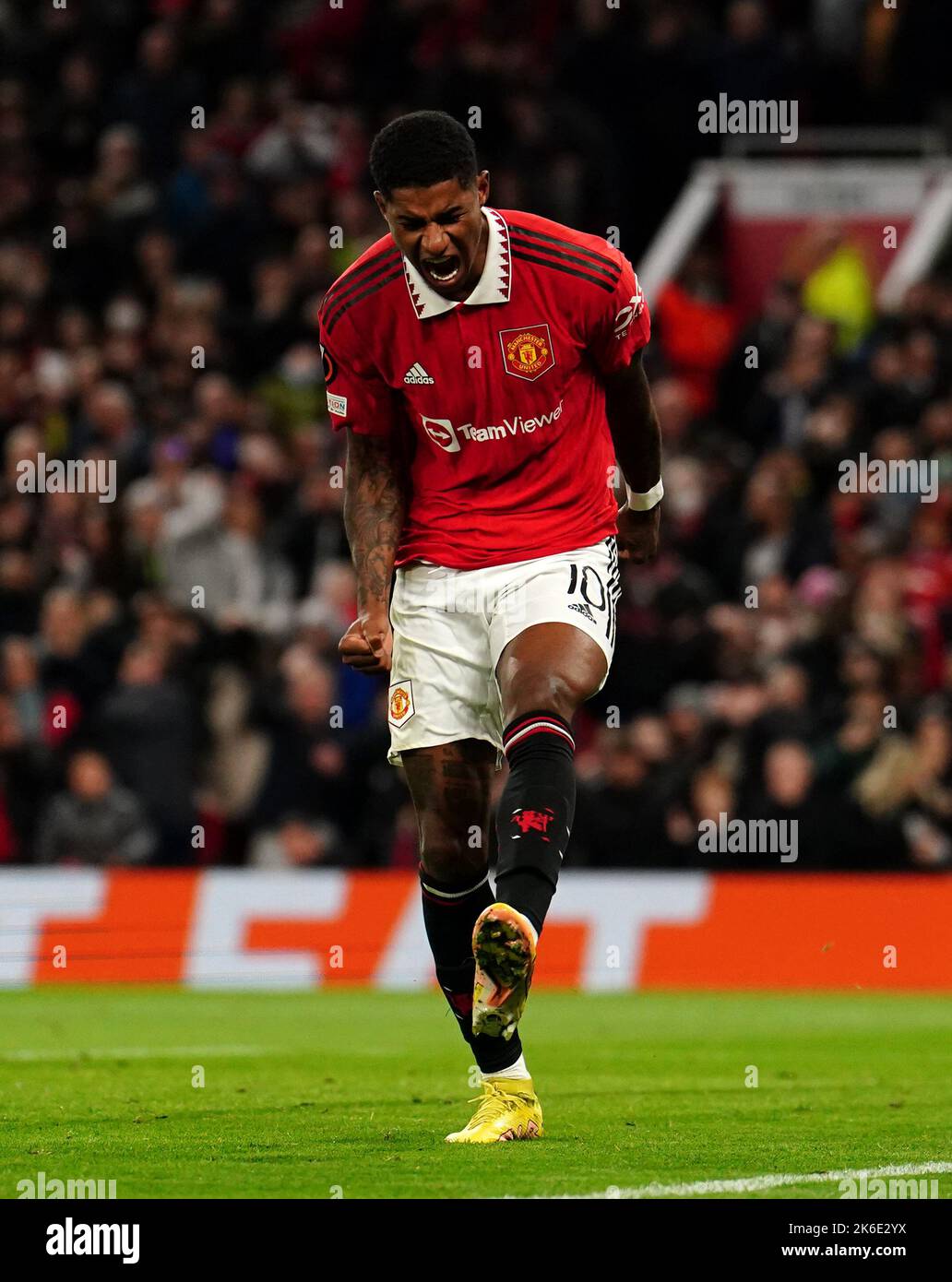 Manchester uniteds marcus rashford reacts hi-res stock photography and ...