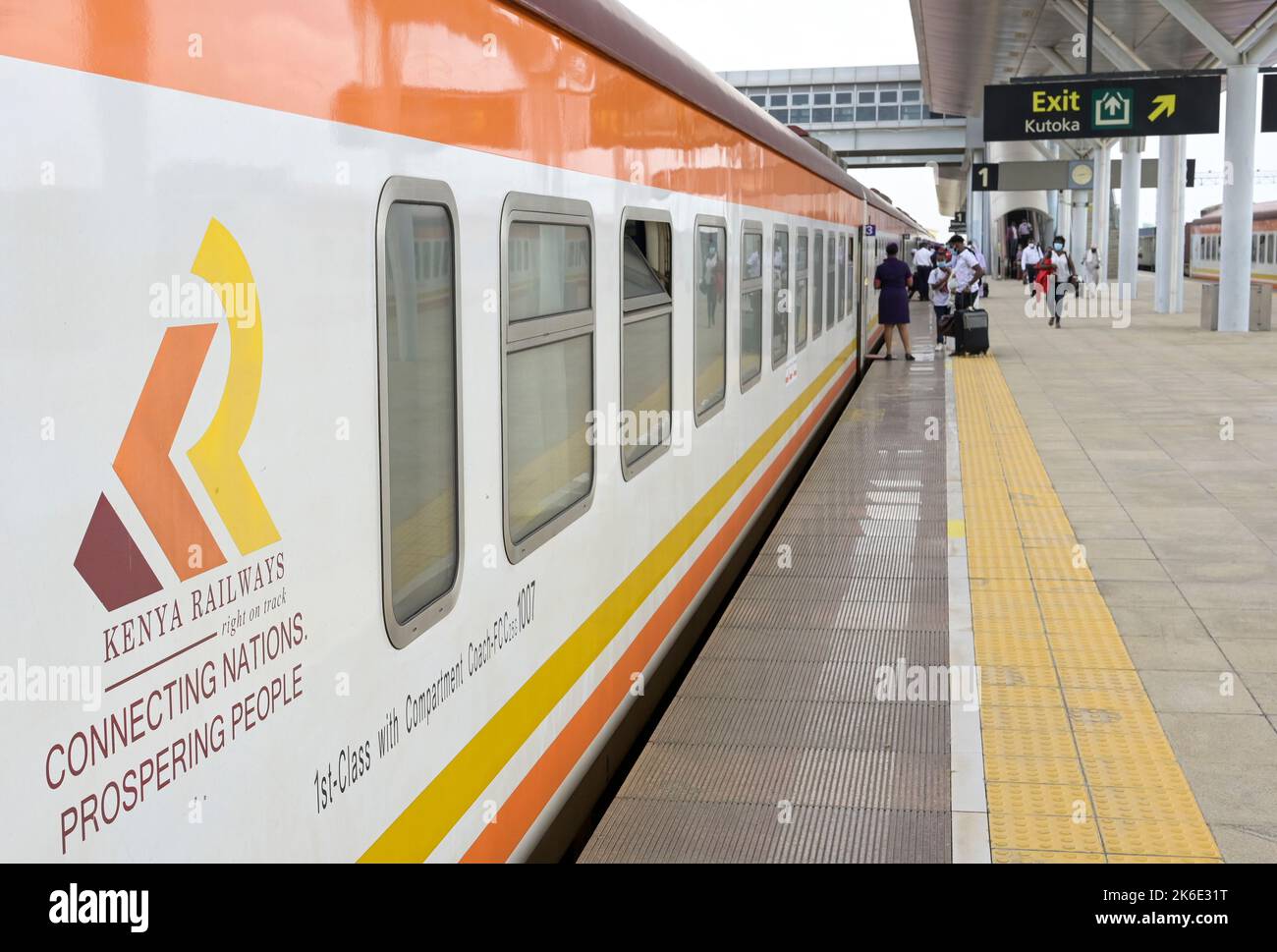 KENYA, Nairobi Terminus, passenger railway station for Madaraka express ...