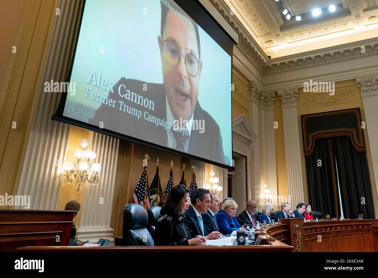 A video deposition with Alex Cannon, a former Trump campaign lawyer, is ...