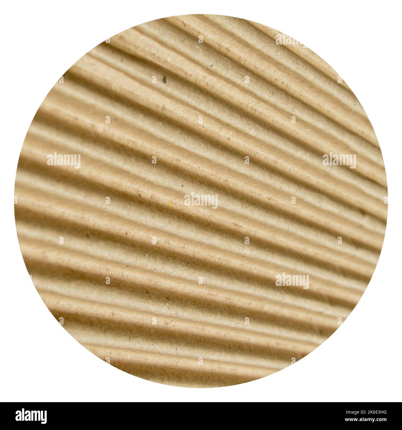 Brown and beige corrugated round cardboard, very suitable for ...