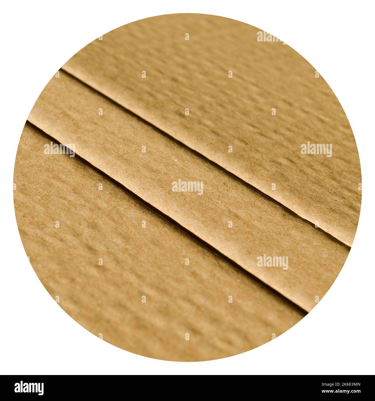 Brown and beige corrugated round cardboard, very suitable for ...