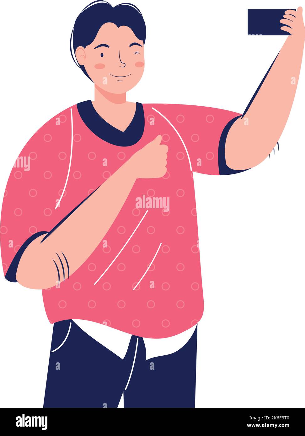 young man take a selfie character Stock Vector Image & Art - Alamy