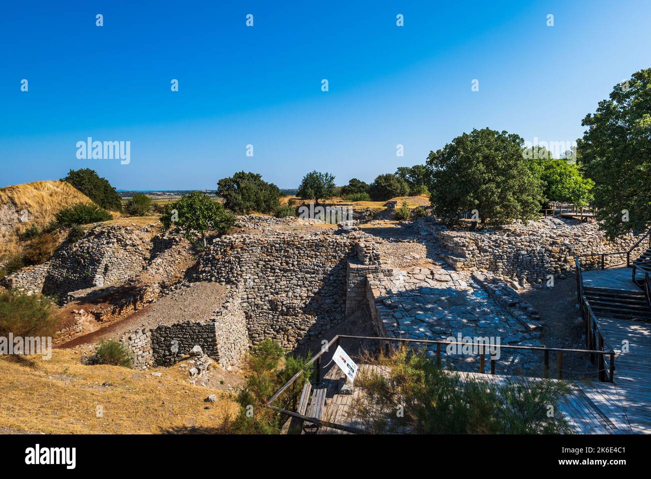 Troy city (Homer's Troy) archeological site and ruin, Canakkale ...