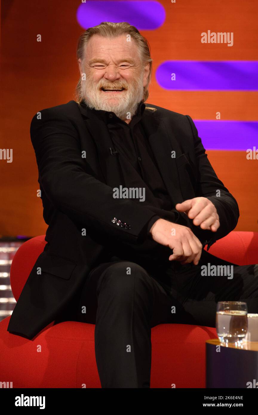 EDITORIAL USE ONLY Brendan Gleeson during the filming for the Graham ...