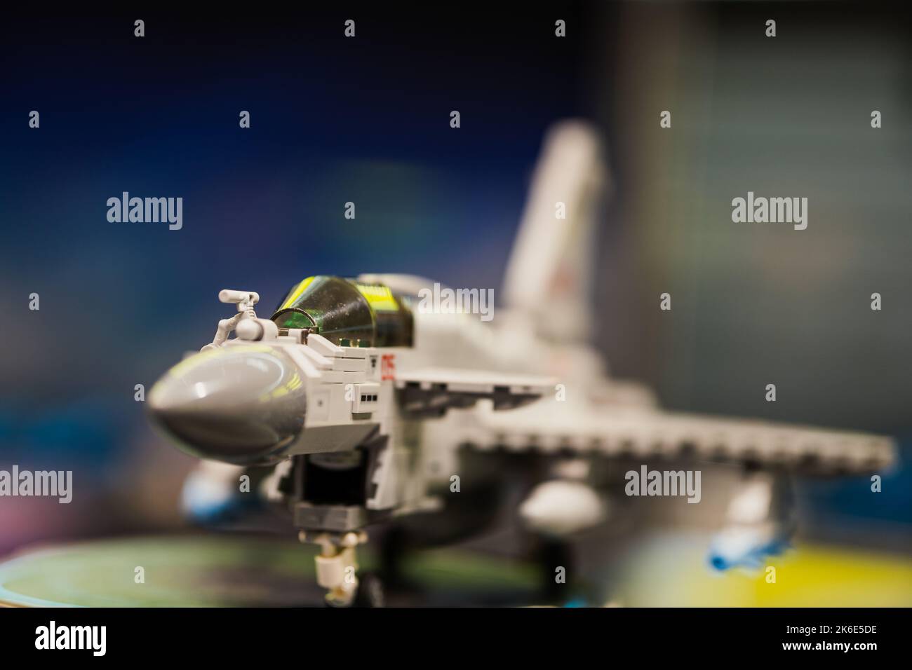 A closeup of a lego airforce plane with blurred background Stock Photo ...