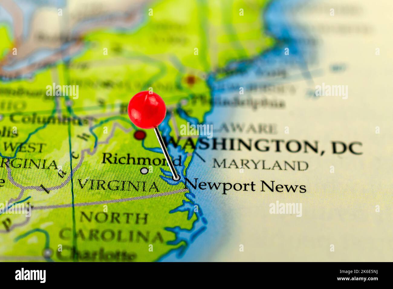 Newport news map. Newport news pin map. Close up of Newport news map ...