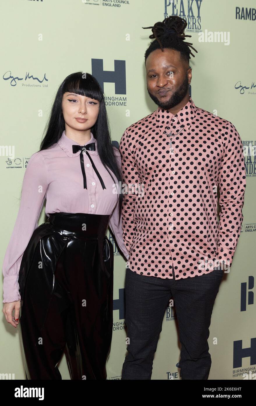 Nange Magro and Roman GianArthur attending the opening night of Rambert ...