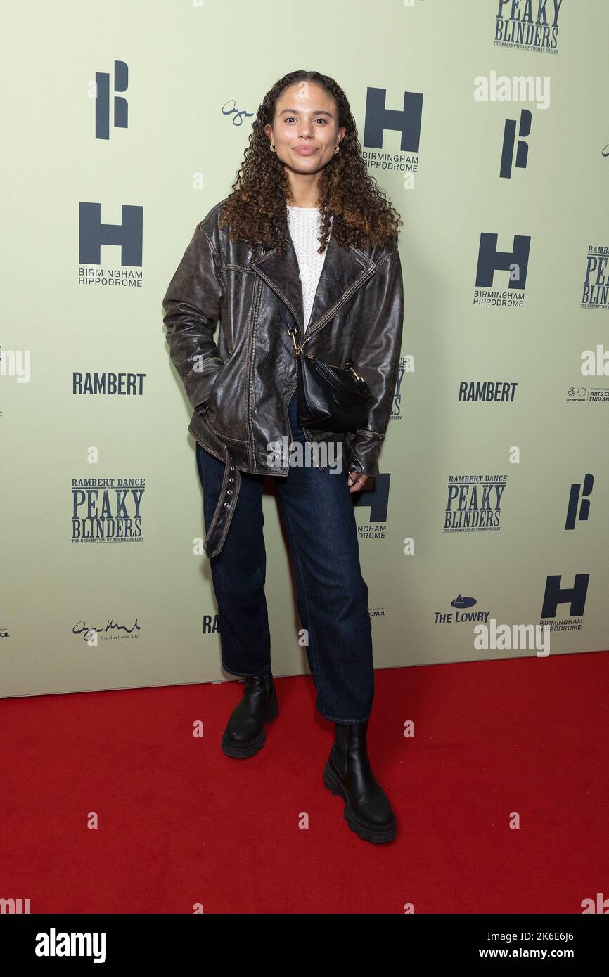 Jessica Kate Plummer attending the opening night of Rambert's Peaky ...