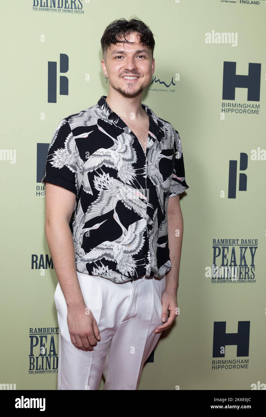 Lewis Brown attending the opening night of Rambert's Peaky Blinders ...