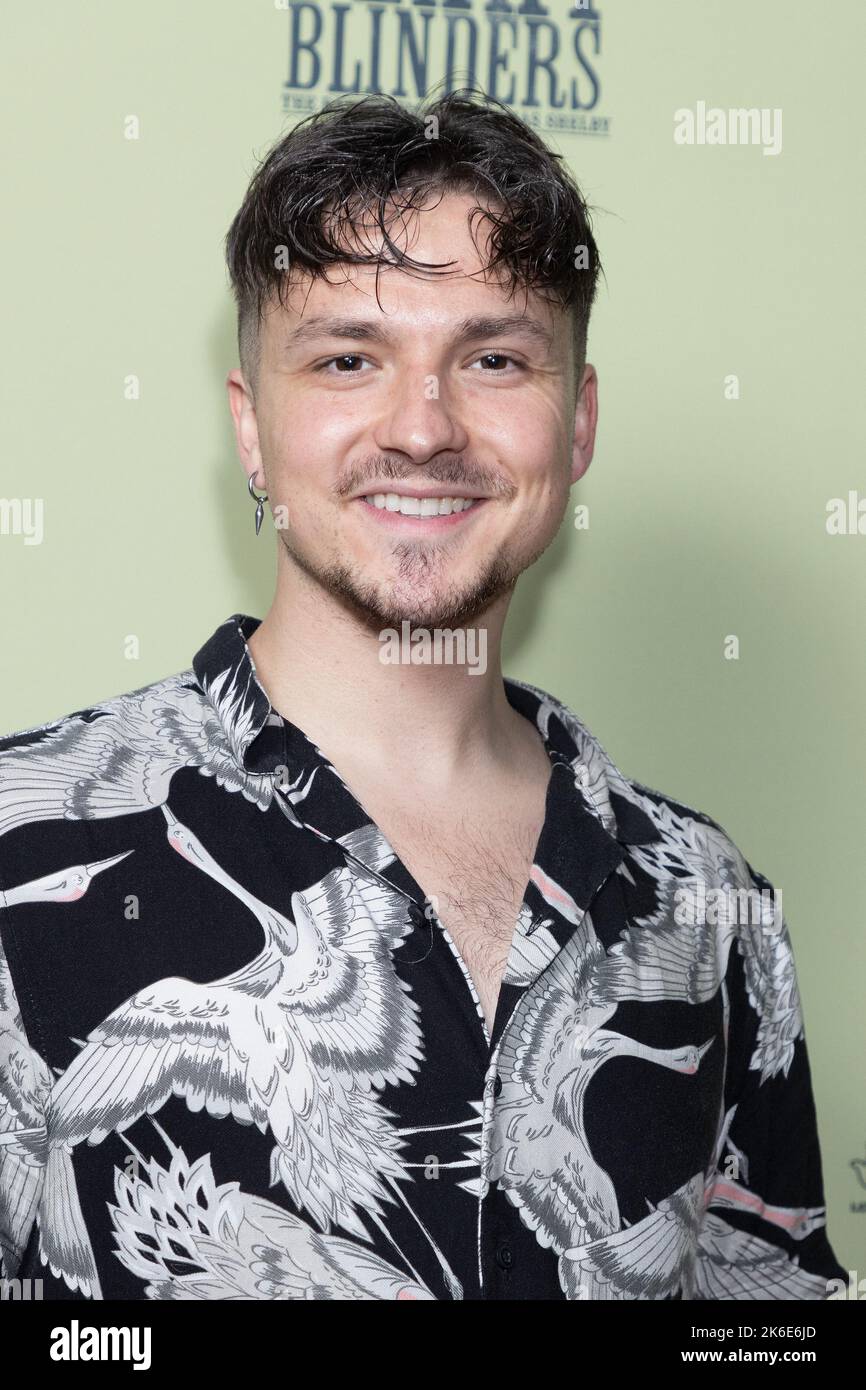 Lewis Brown attending the opening night of Rambert's Peaky Blinders ...
